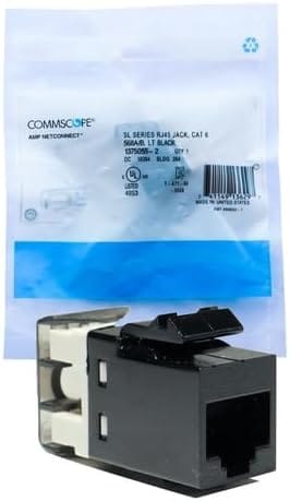 Cat6 Female Keystone Connector Commscope AMP RJ45 pk